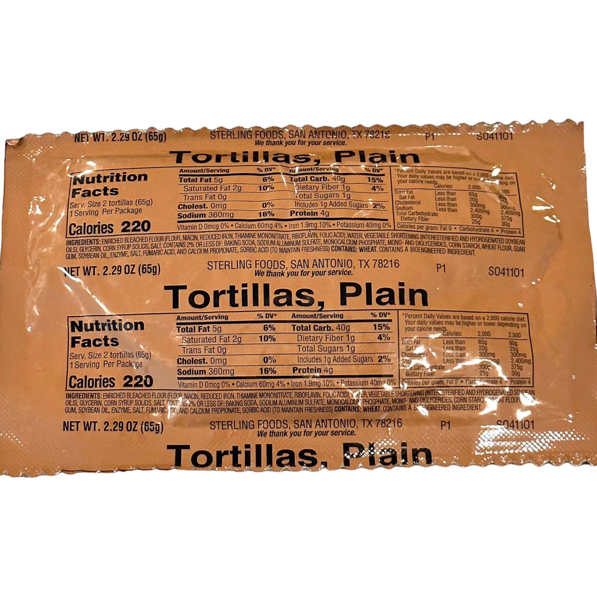 Flour Tortillas Plain, Chipotle or Combo – All MREs